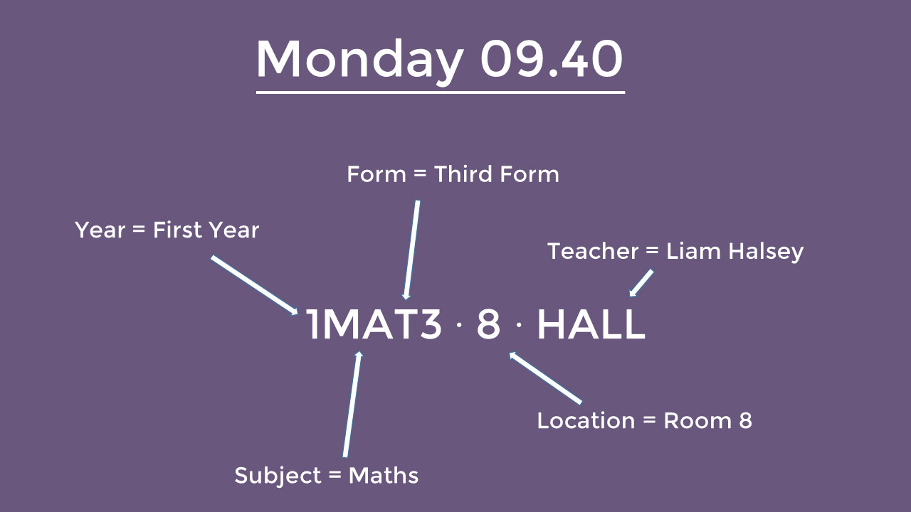 Timetable - Step Up To Secondary School